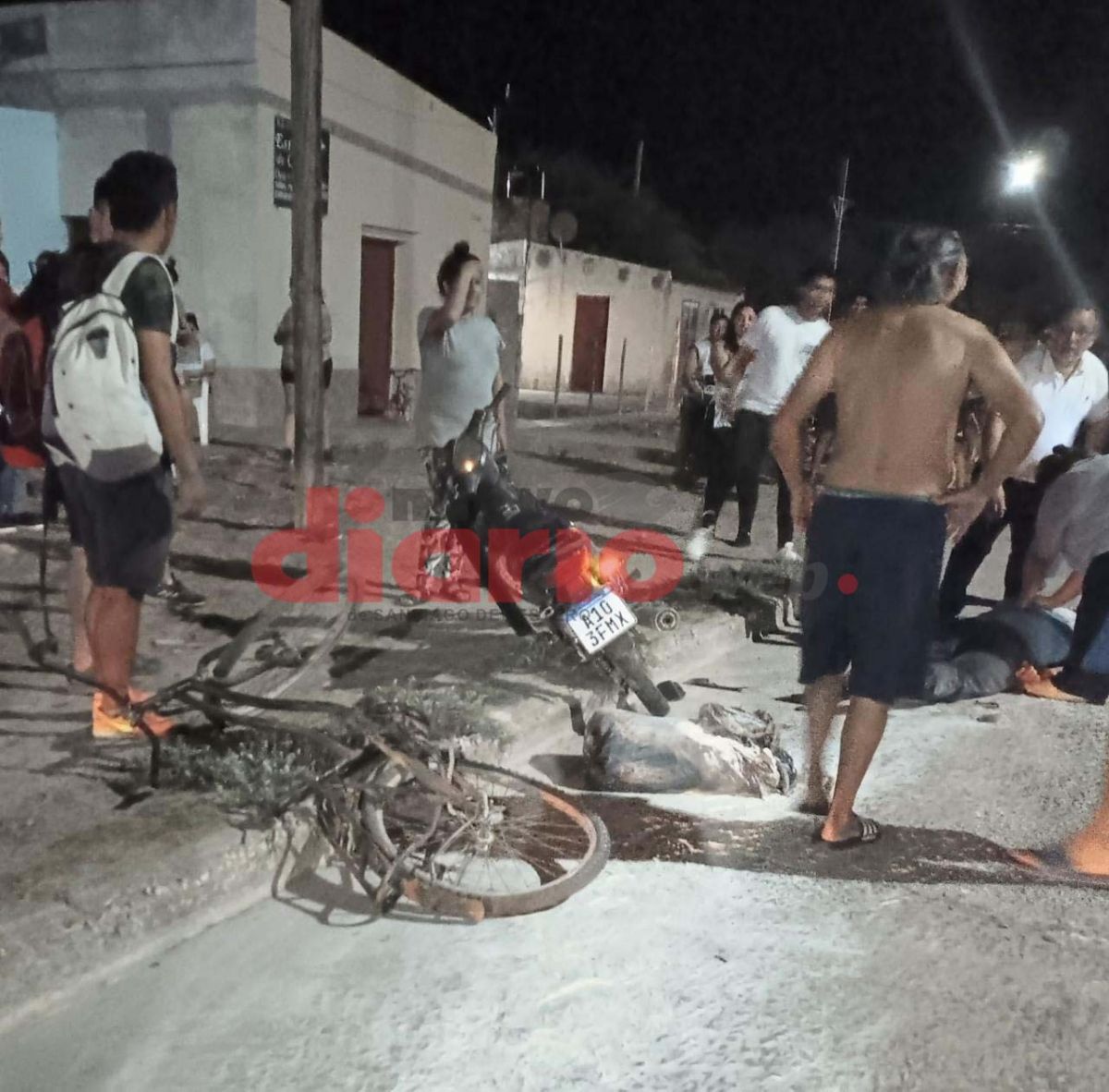 Ciclista fue embestido desde atrás por una moto que circulaba a alta